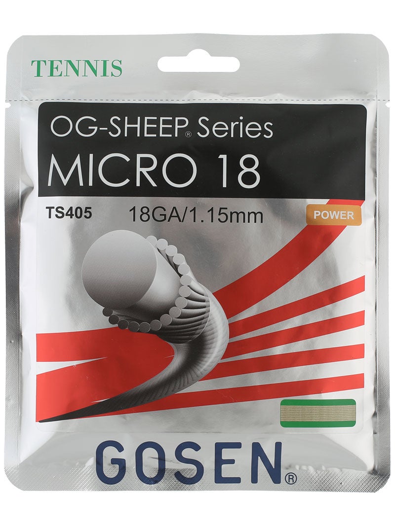 Gosen OG-Sheep Micro 18/1.15 Natural String | Pickleball Warehouse