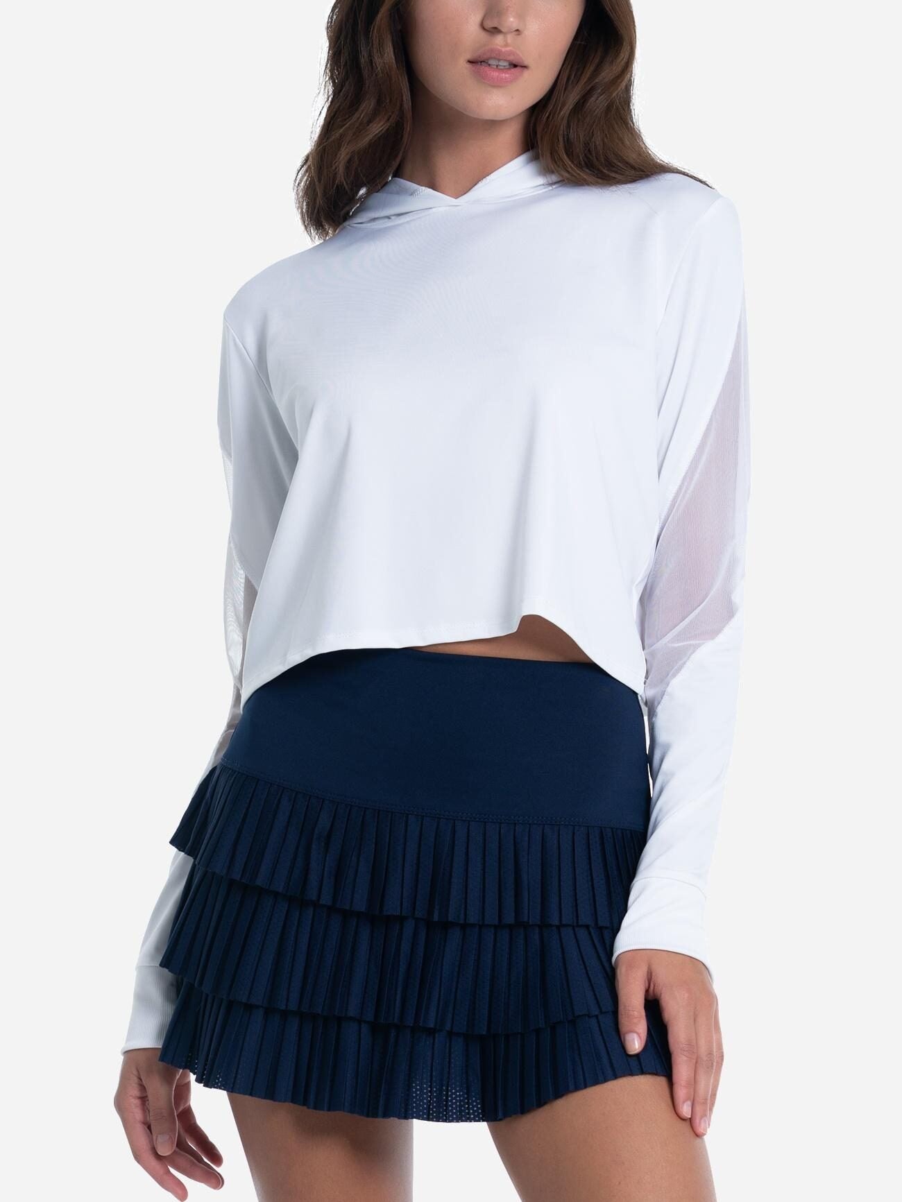 Lucky in Love Women's Core Cindy Hoodie - White | Pickleball Warehouse